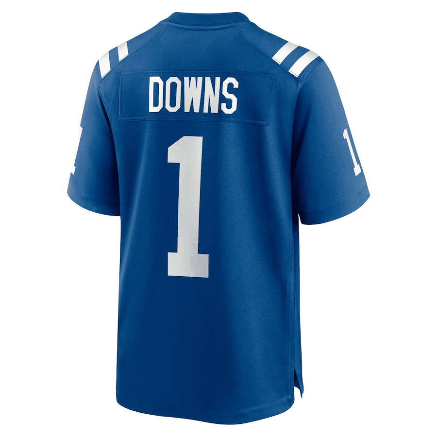 Coltss Men's Home Limited Josh Downs#1 Fans short sleeve Game Jersey ...
