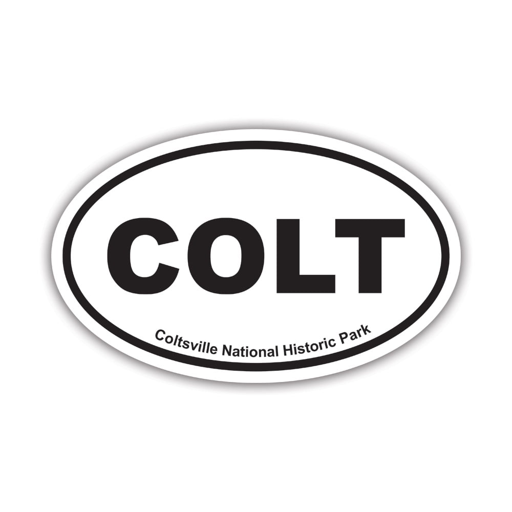 Coltsville National Historic Park COLT Oval Sticker Decal - Self ...