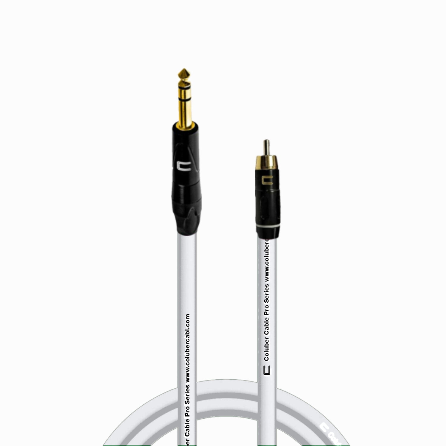 Coluber Cable Balanced 1/4" TRS Male - RCA Male - Pro 3-Pin Audio ...
