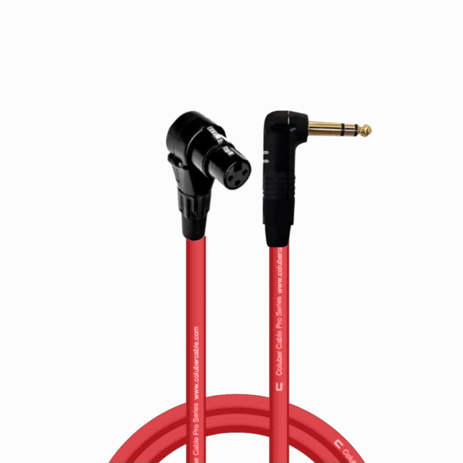 Coluber Cable Balanced Right Angle XLR Female to Right Angle 1/4" TRS 3 ...