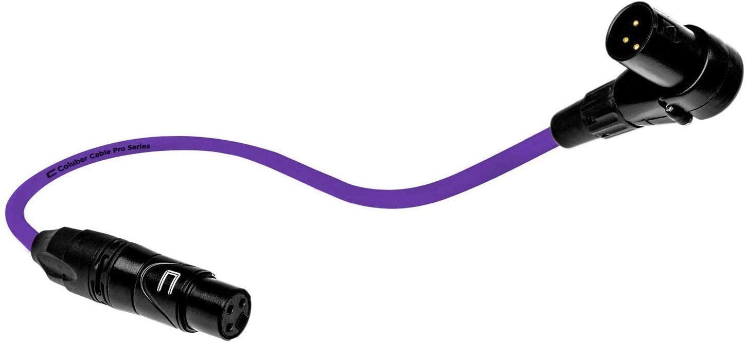 Coluber Cable Balanced XLR Cable Right Angle Male to Straight Female ...