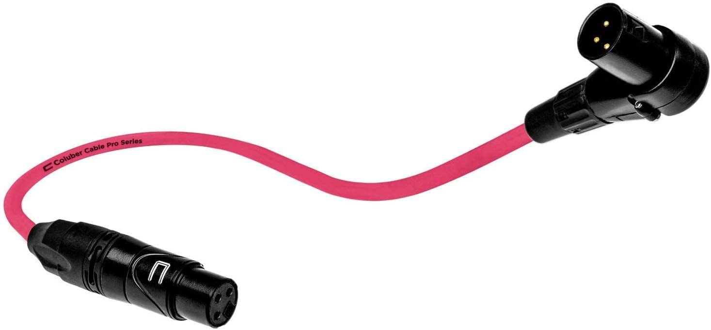 Coluber Cable Balanced XLR Cable Right Angle Male to Straight Female ...