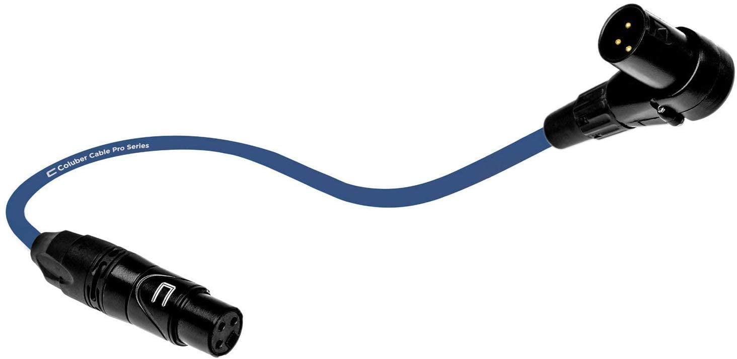 Coluber Cable Balanced XLR Cable Right Angle Male to Straight Female ...