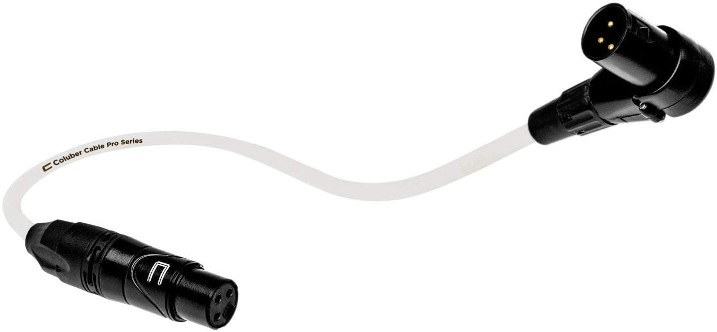 Coluber Cable Balanced XLR Cable Right Angle Male to Straight Female ...
