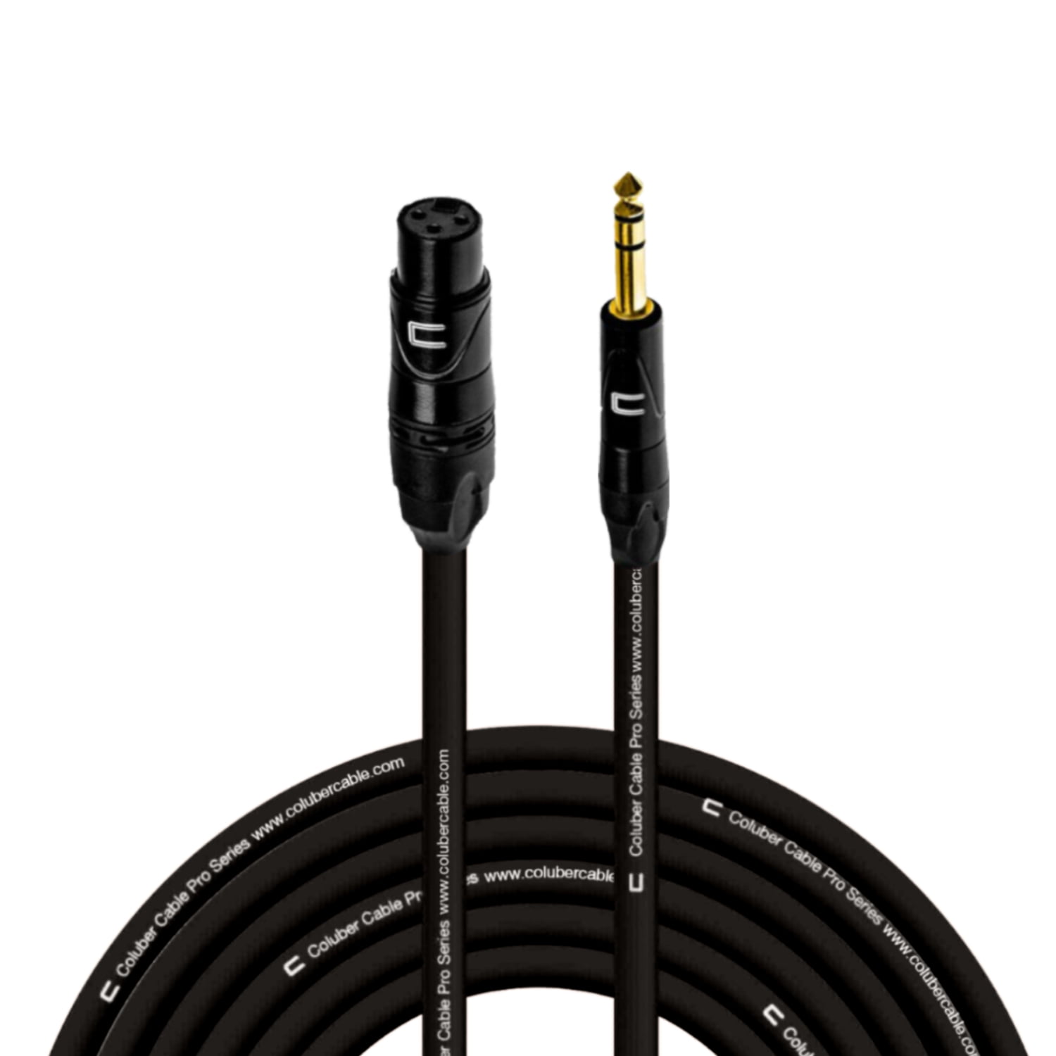 Coluber Cable Balanced XLR Female to 1/4" TRS Male Cable Pro Audio ...