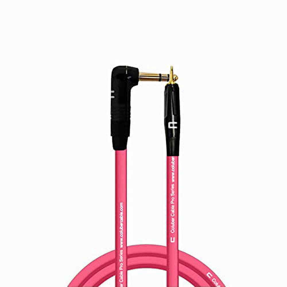 Coluber Cable Right Angle 1/4" TRS to 3.5 TS Male Pro 3-Pin Audio ...