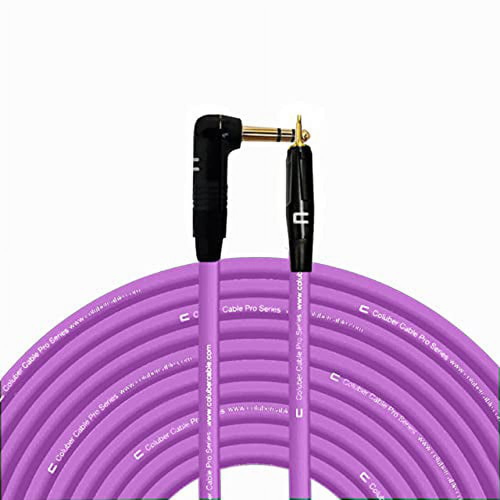 Coluber Cable Right Angle 1/4" TRS to 3.5 TS Male Pro 3-Pin Audio ...
