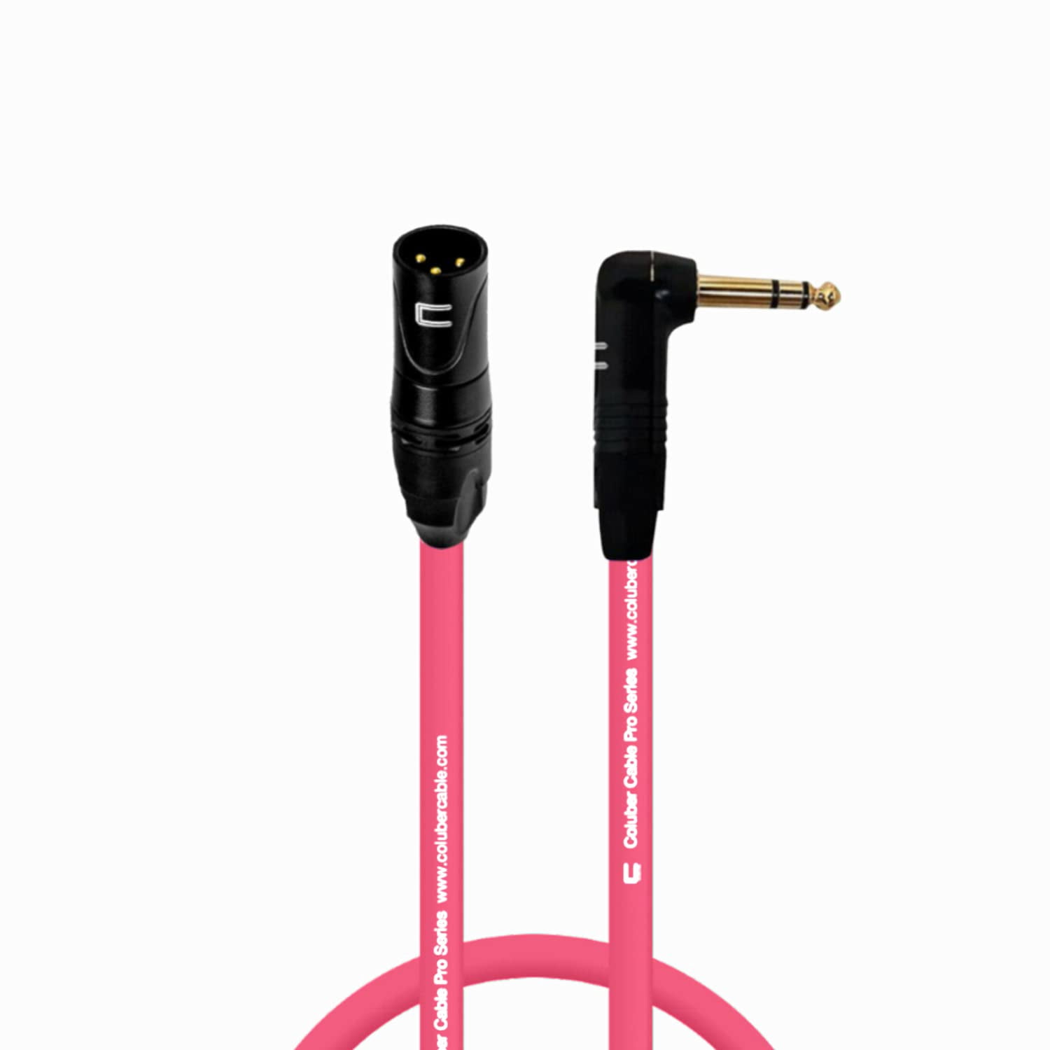 Coluber Cable Right Angle 1/4 TRS to XLR Male (3-Pin) Balanced Stereo ...
