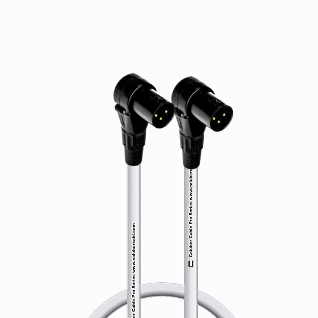 Coluber Cable - Right Angle XLR Male to Right Angle XLR Male Pro Audio ...