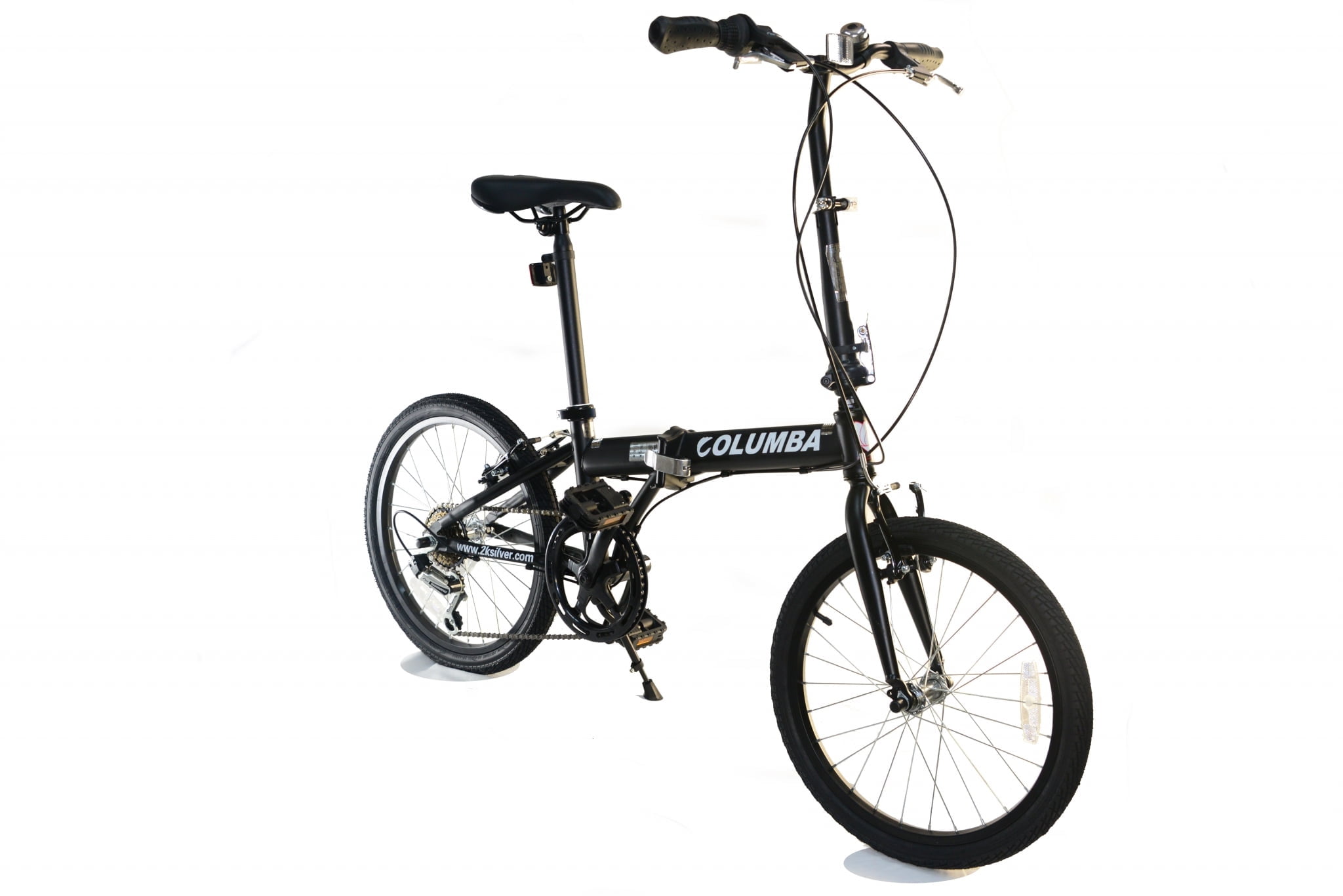 Columba, Folding Bike, PR20S1, Black with 6-Speed Shimano Shifter ...