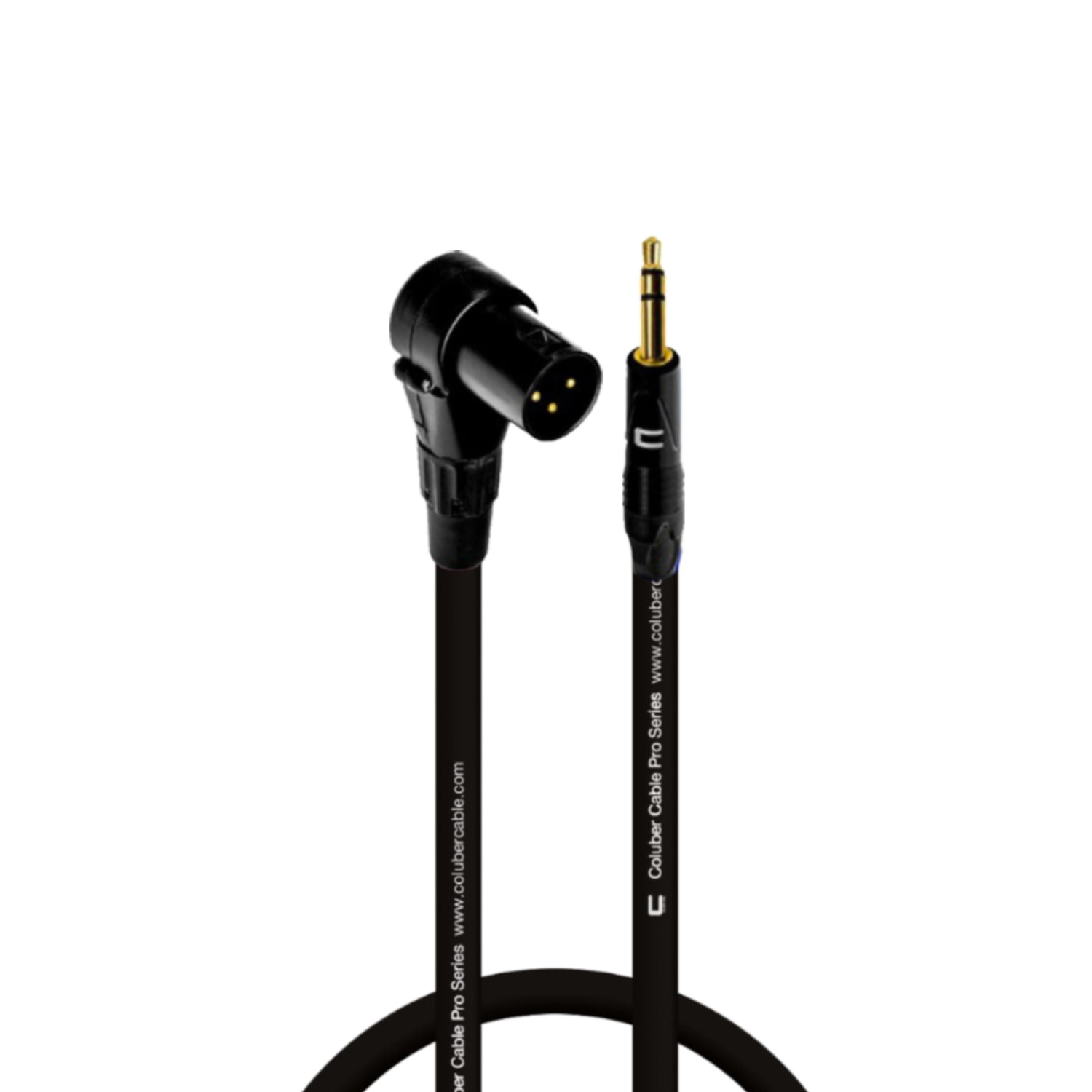 Columber Cable - Right Angle 3-Pin XLR Male to 3.5 TRS Male 3-Pin ...