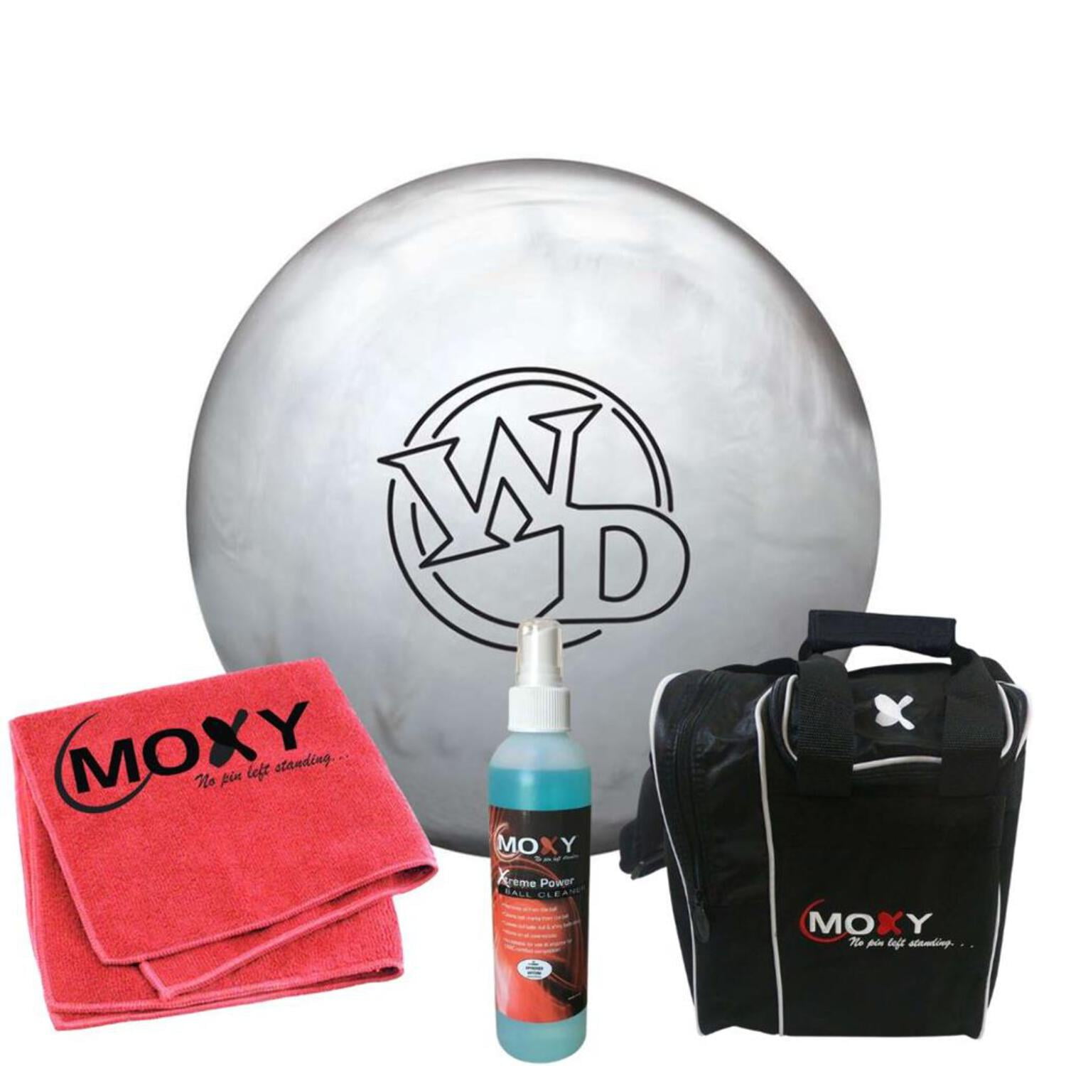 Columbia 300 White Dot Diamond Bowling Ball | Moxy Strike Black Bowling Bag | Moxy Red Micro ...