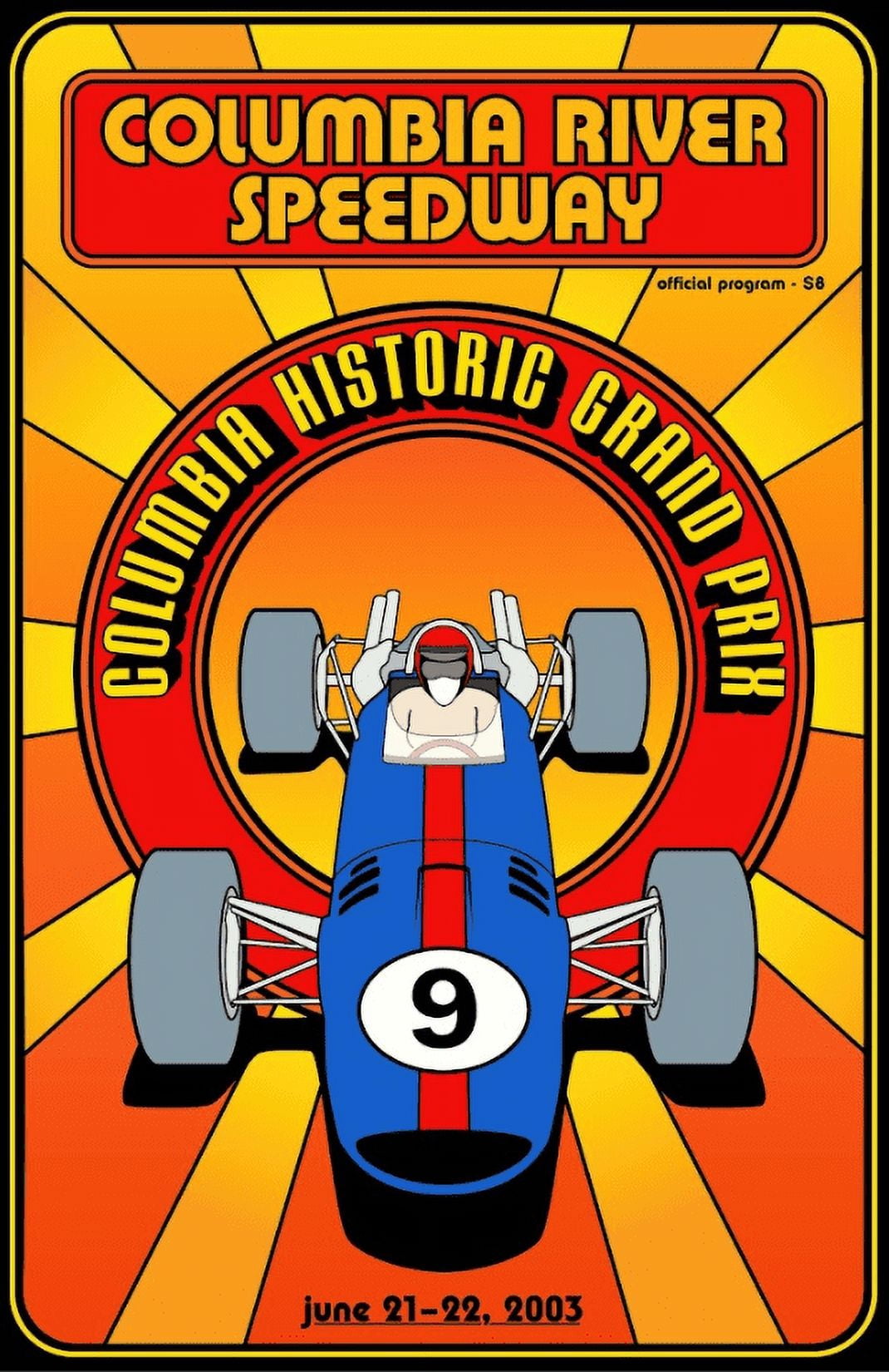 Columbia Historic Grand Prix 2003 Car Racing Poster - Celebrating ...