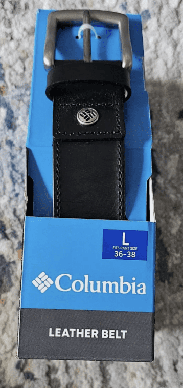 Columbia Men's 100% Buffalo Leather Belt, Black Large 36-38 - Walmart.com