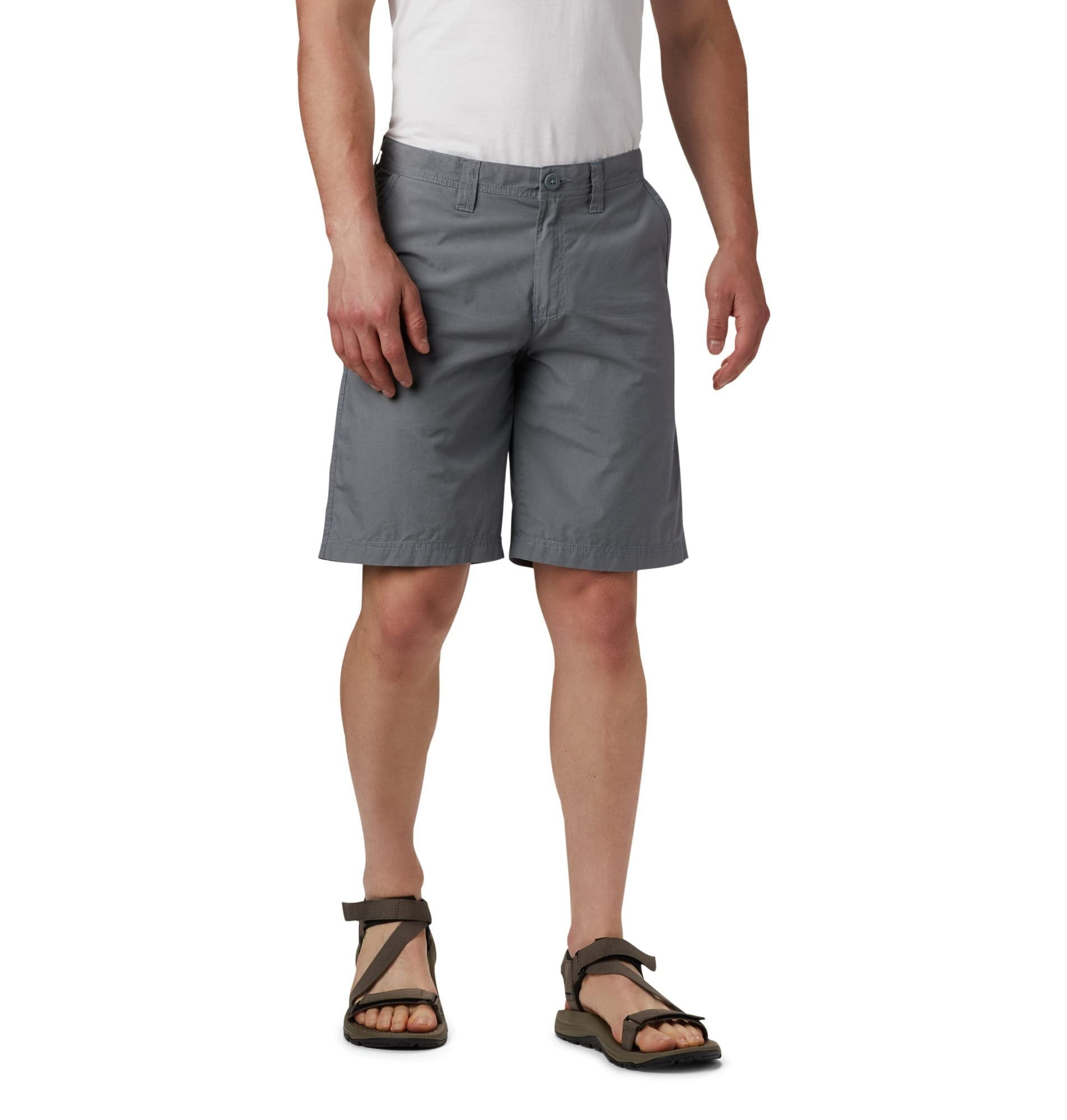 Columbia mens Washed Out Chino Short , Grey Ash , 42x10 - Walmart.com