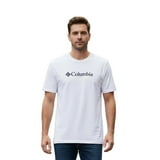 Columbia Men's White T-Shirt CSC Basic Logo Everyday Wear S/S Tee (S05 ...