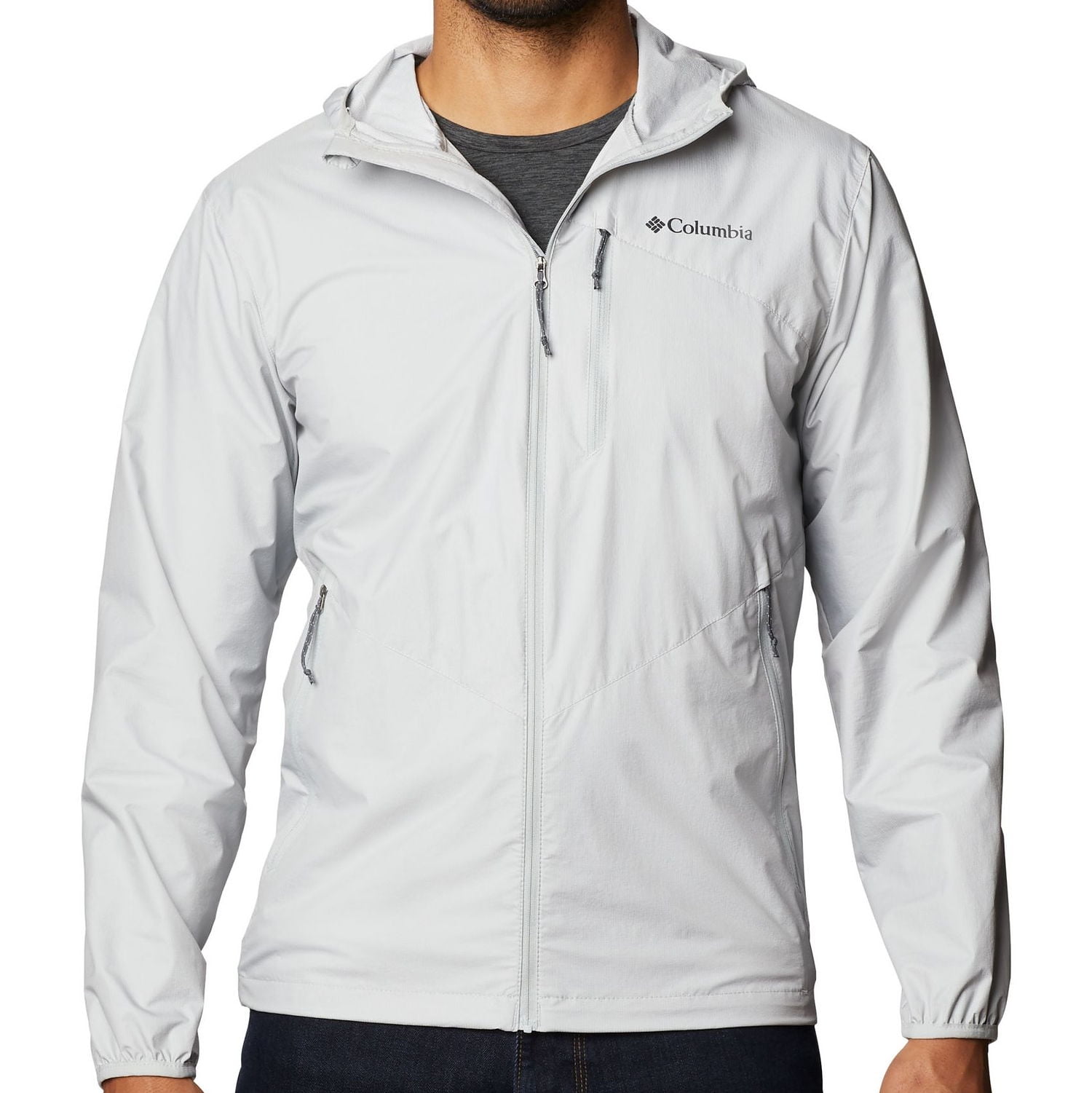 Columbia Thompson Springs Lightweight Mens Jacket (Small, Cool Grey ...