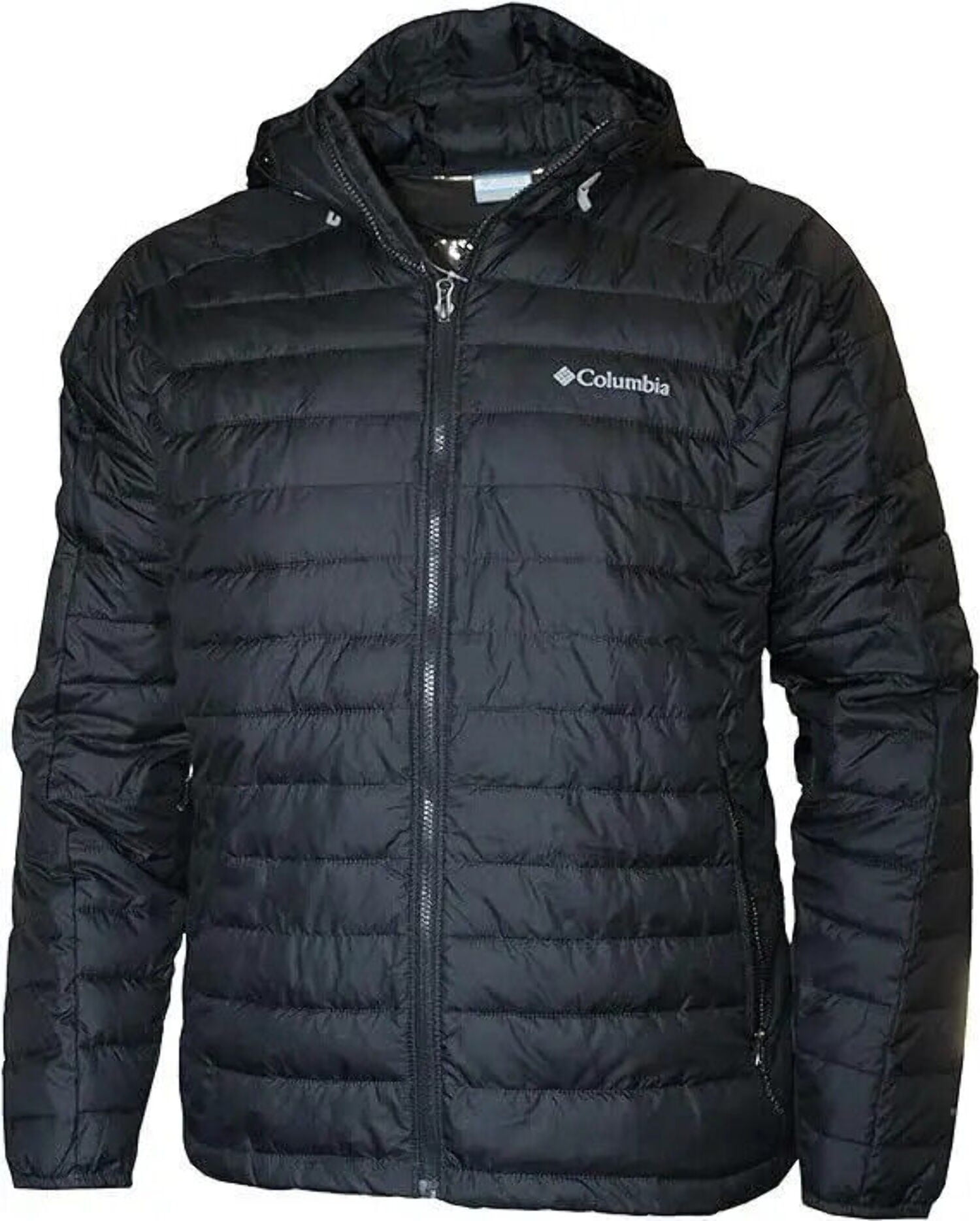 Columbia White Out II XM0477-010 Puffer Jacket Mens Black Hooded Full ...