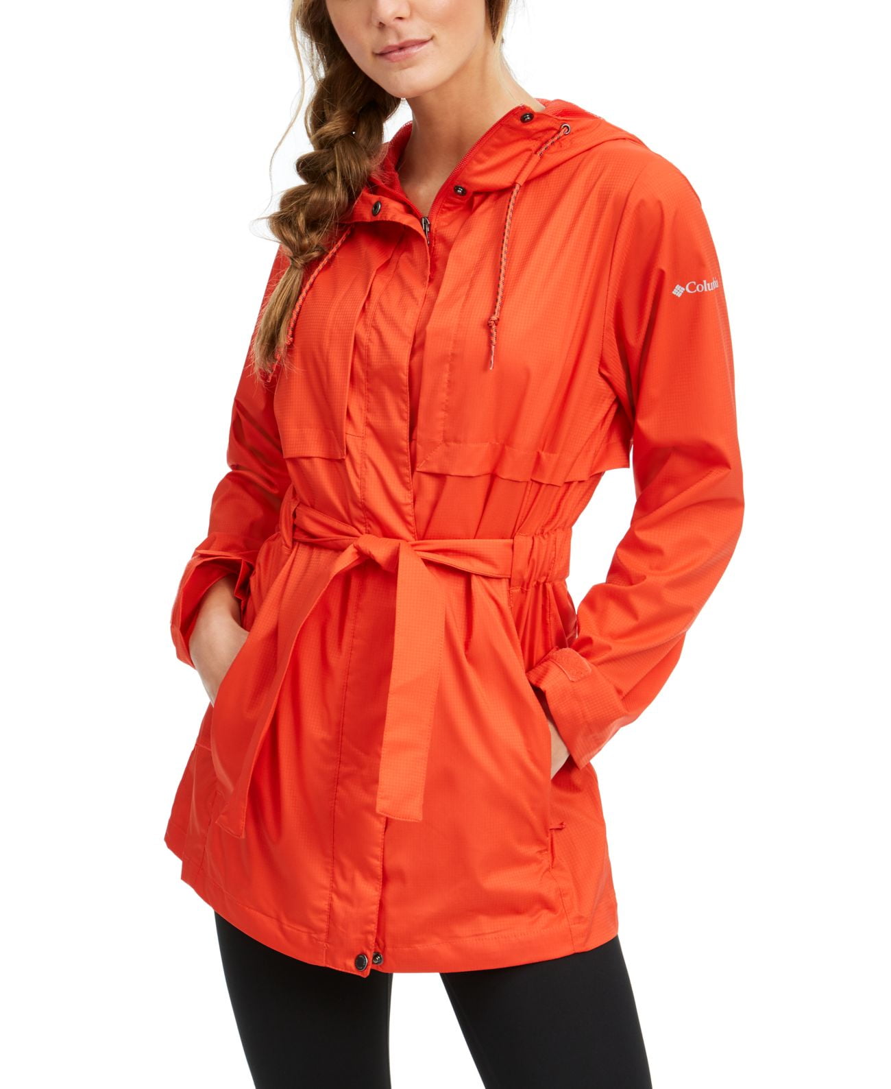 Columbia Womens Pardon My Trench Water-Resistant Rain Jacket - Walmart.com