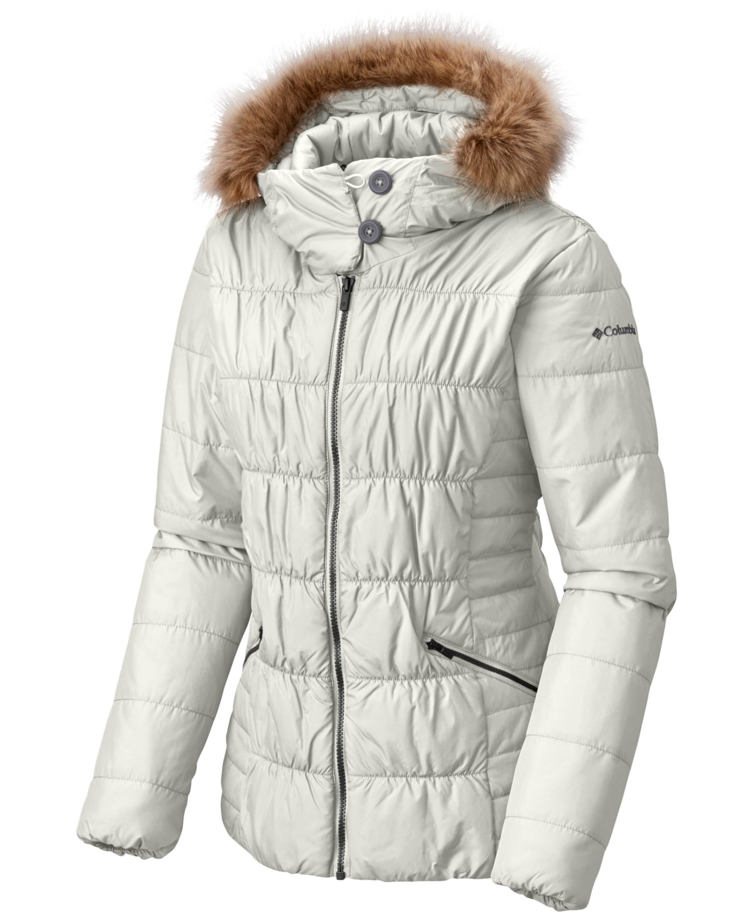 Columbia Womens Sparks Lake Faux Fur Trim Thermal Coil Puffer Jacket ...