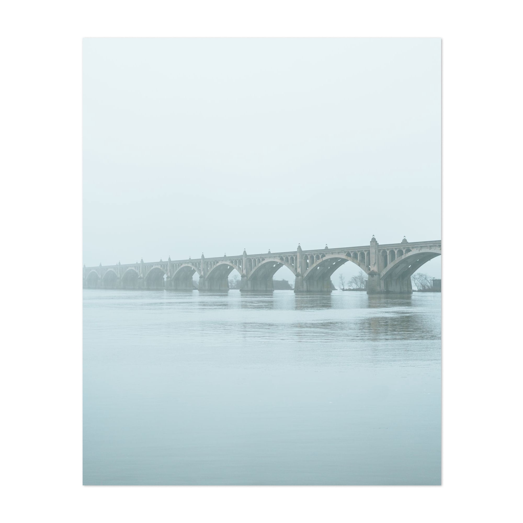Columbia - Wrightsville Bridge in Fog 02 - Columbia Pennsylvania ...