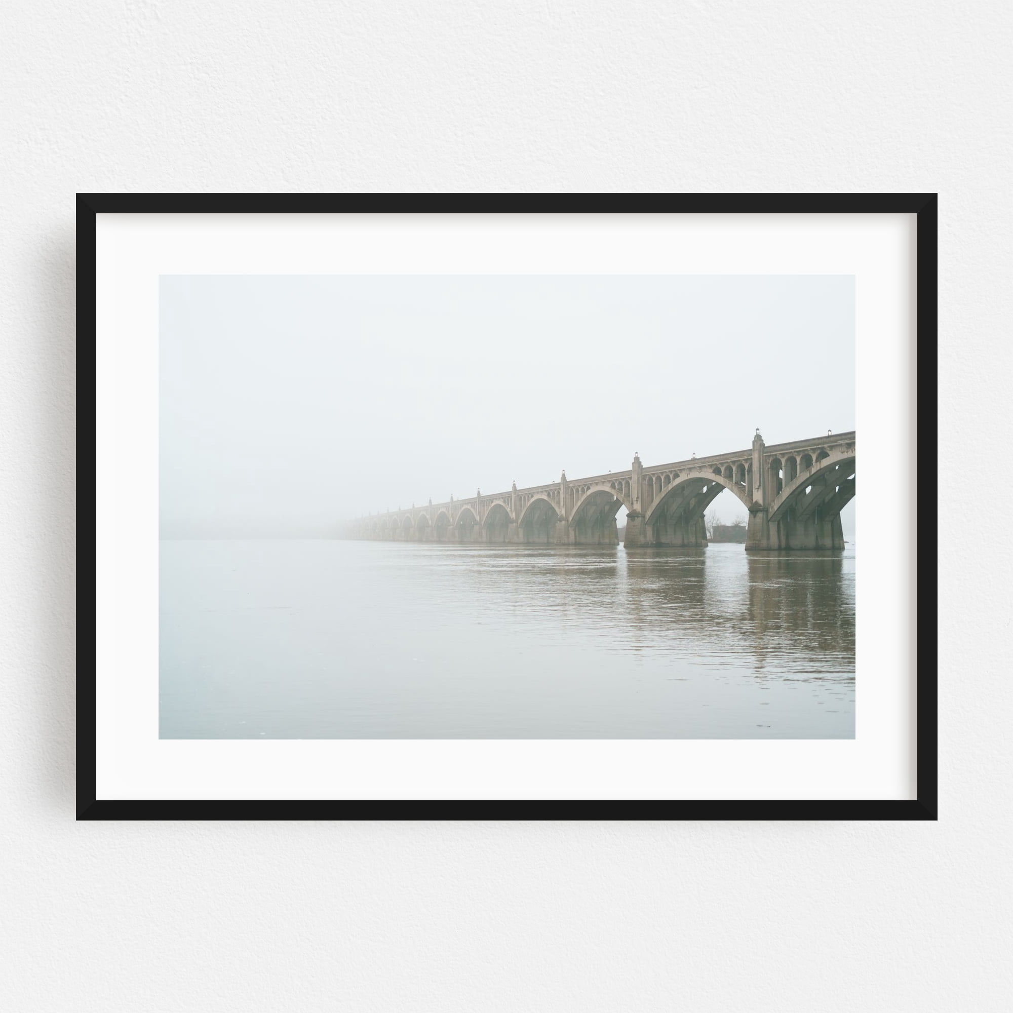 Columbia - Wrightsville Bridge in Fog 01 - Columbia Pennsylvania ...