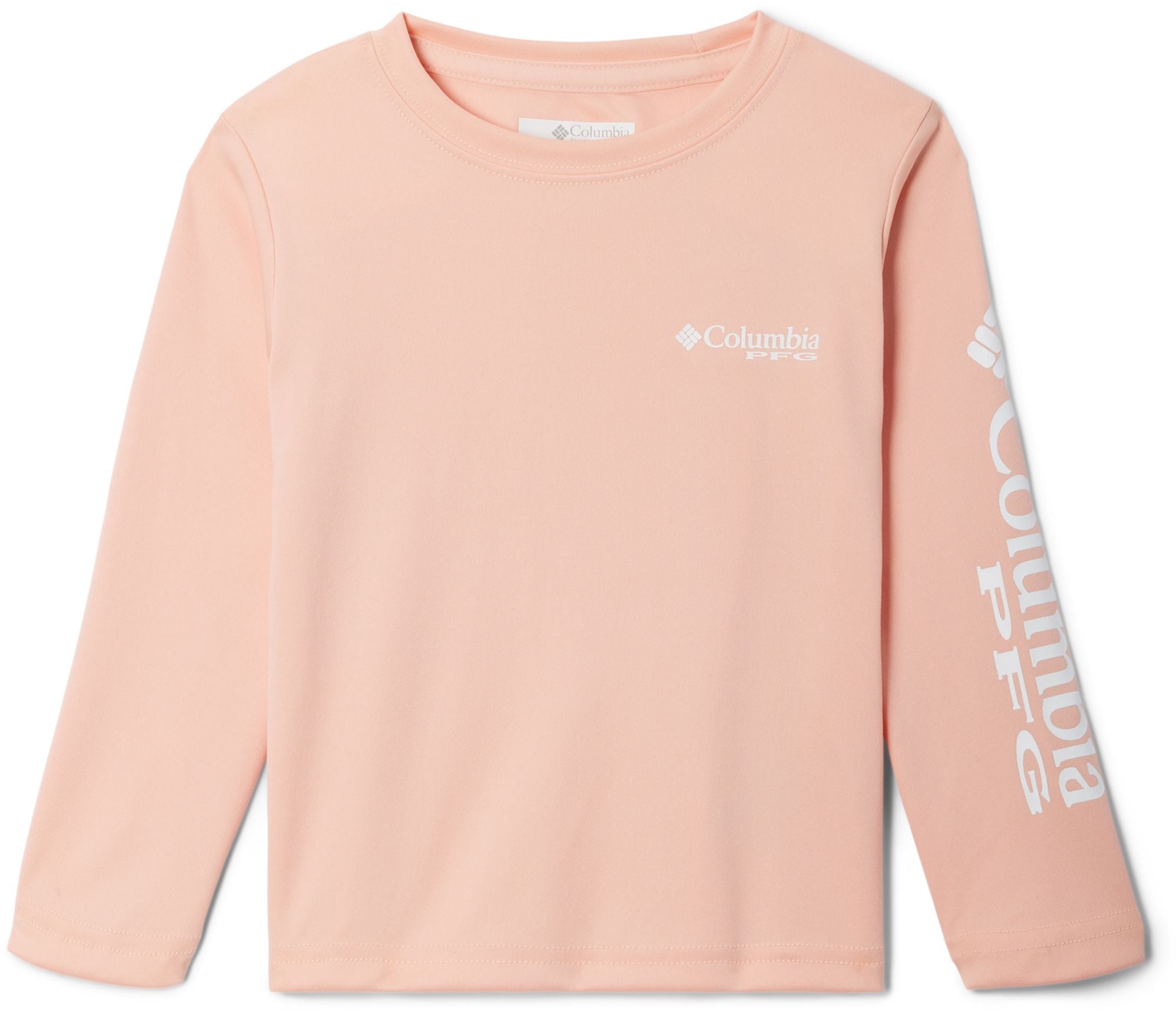 Columbia Youth PFG Terminal Tackle Long Sleeve Shirt (Light Coral/White ...
