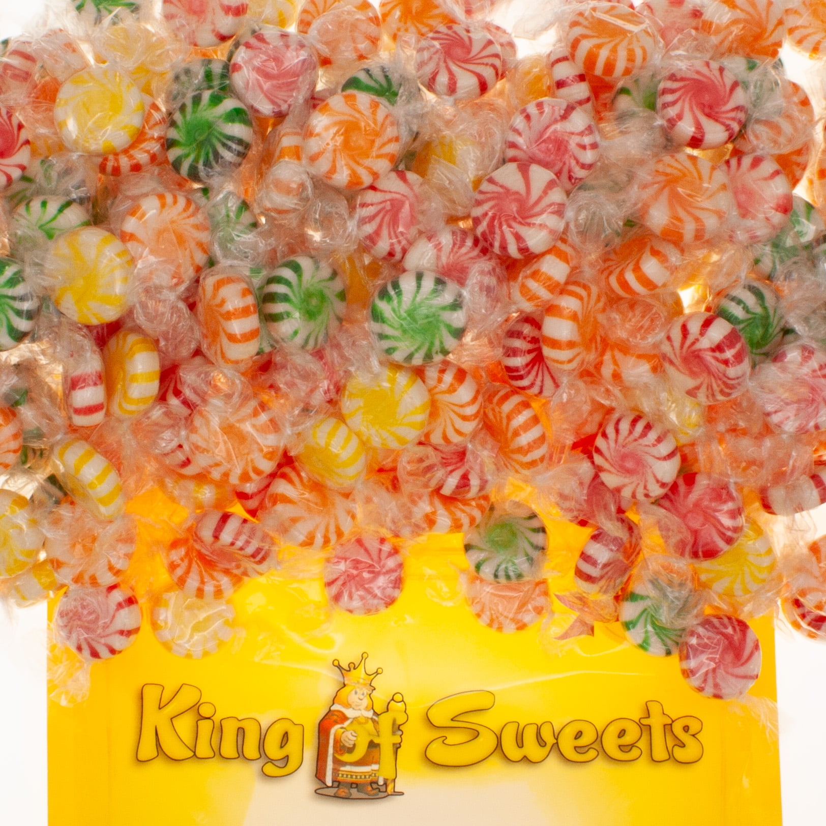 Columbian Assorted Fruit Starlight 2 Pounds Individually Wrapped Candy in a Bulk King of Sweets ...