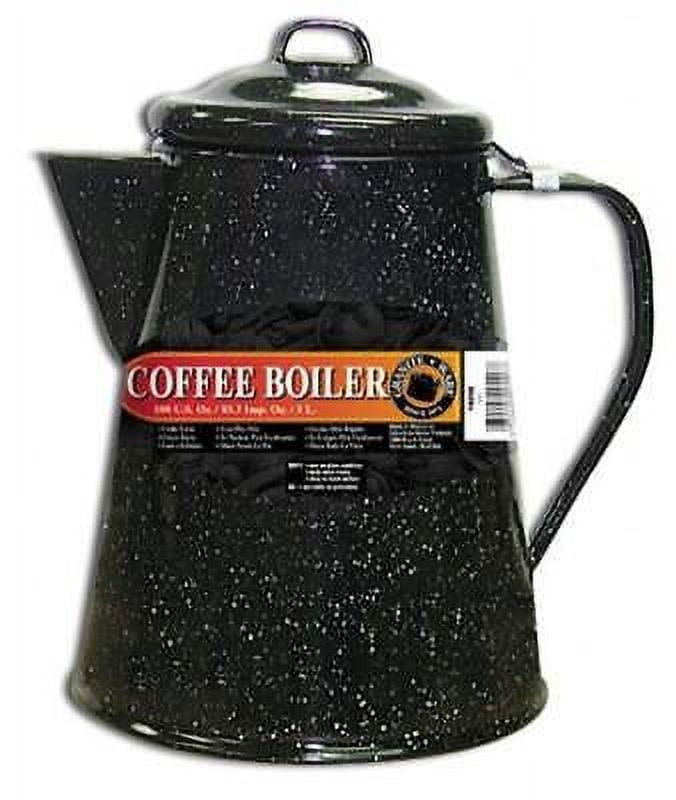 Columbian Home 6006 Granite Ware Coffee Boiler, 100 Oz, Black - Walmart.com