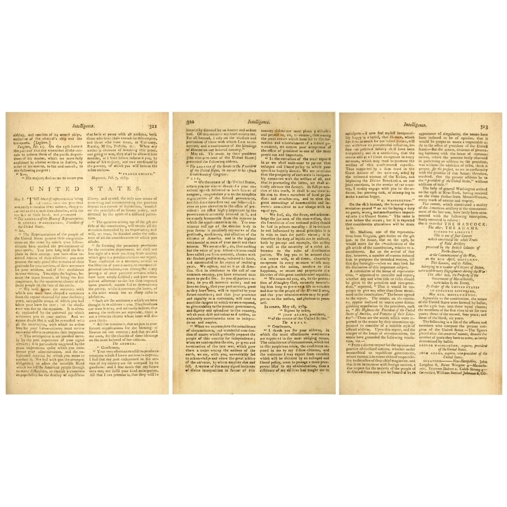 Columbian Magazine Reporting Of The First Sessions Of The Us Congress ...