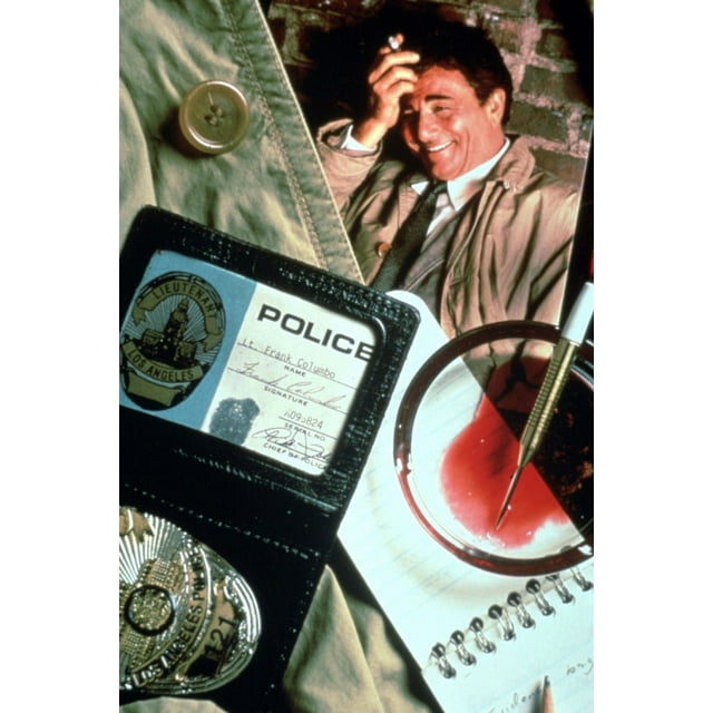 Columbo Poster 12x16 Art Print on Metal Sign 12in x 16in Multi-Color ...