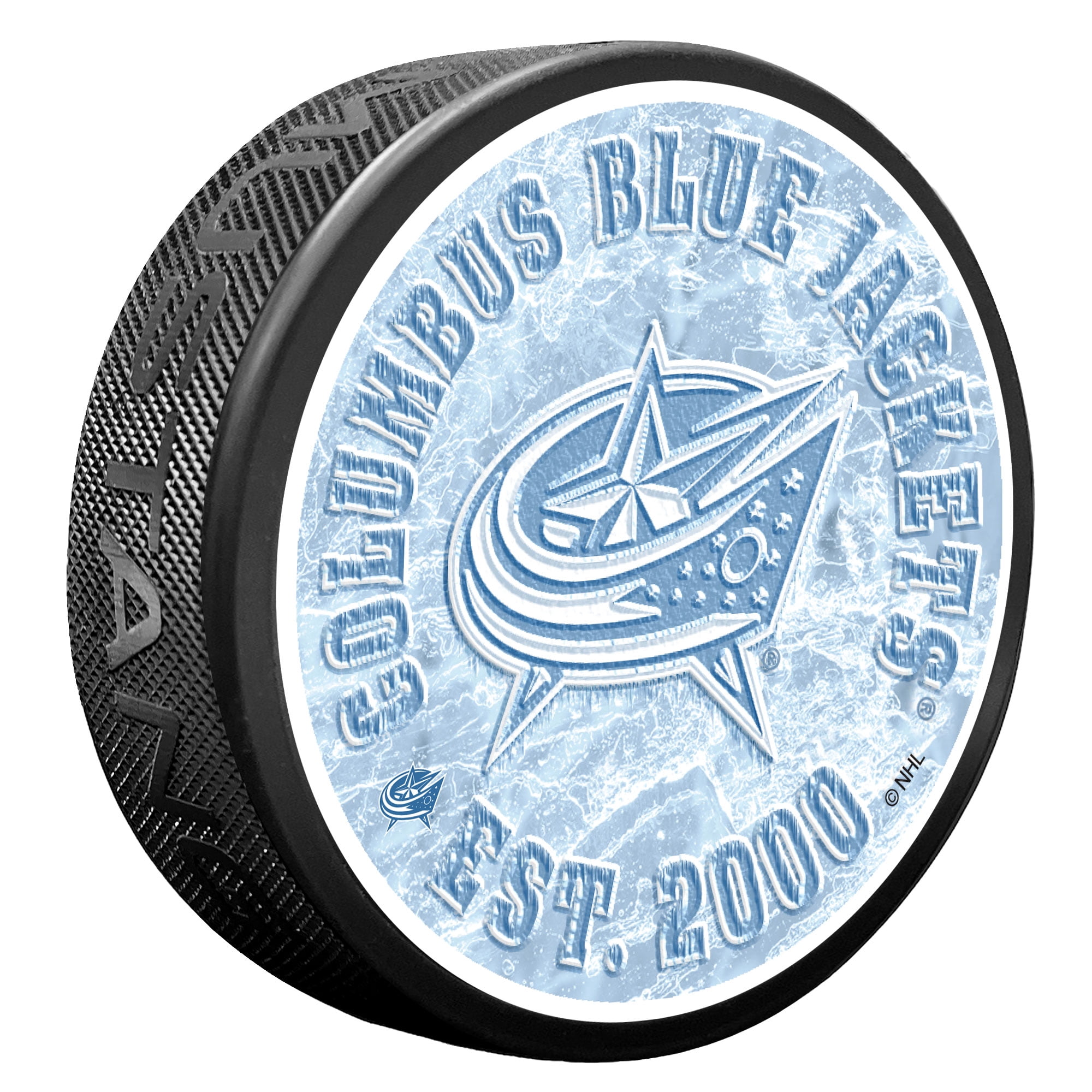 Columbus Blue Jackets Frozen Logo Puck - Walmart.com