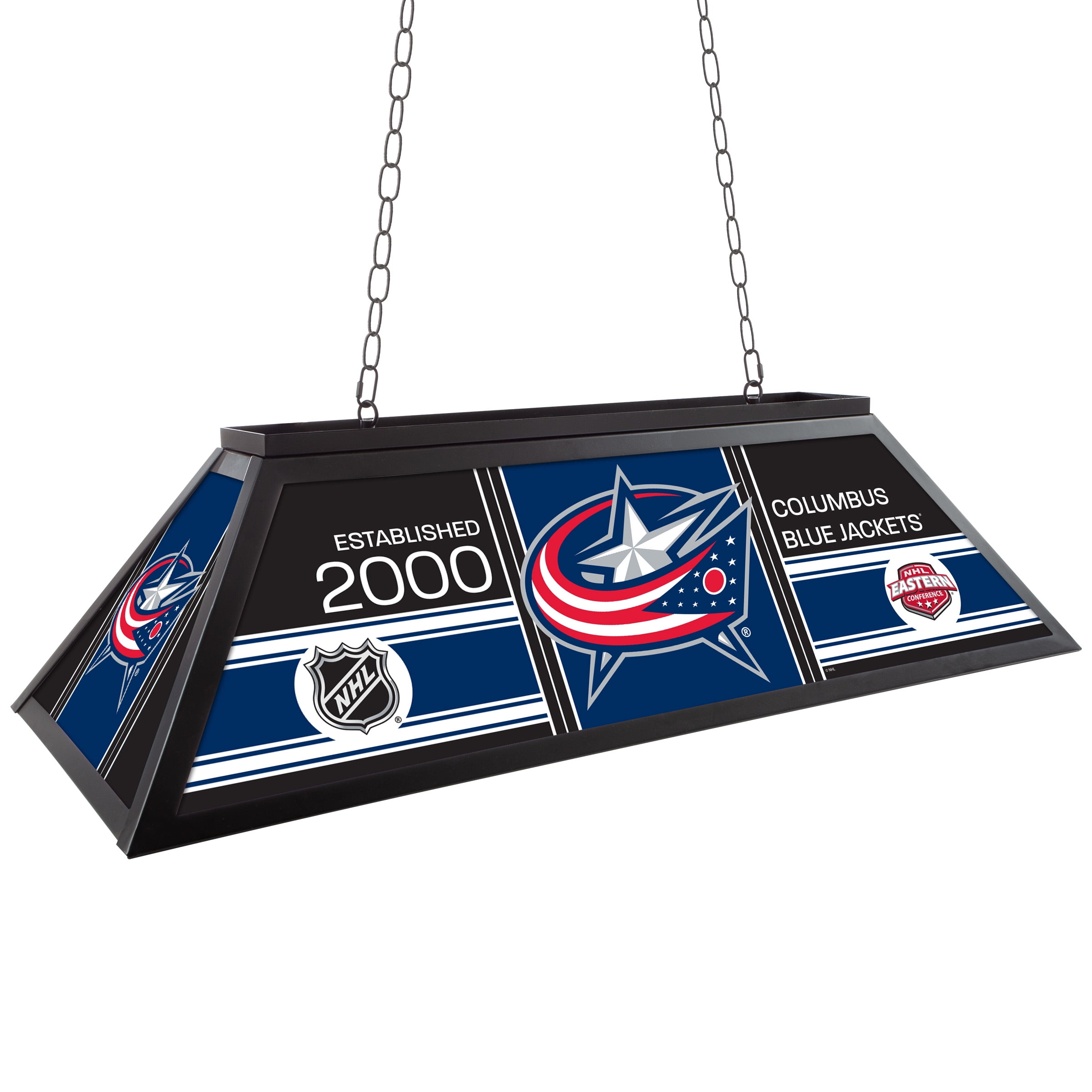 Trademark Gameroom Columbus Blue Jackets Patch Pool Table Light with ...