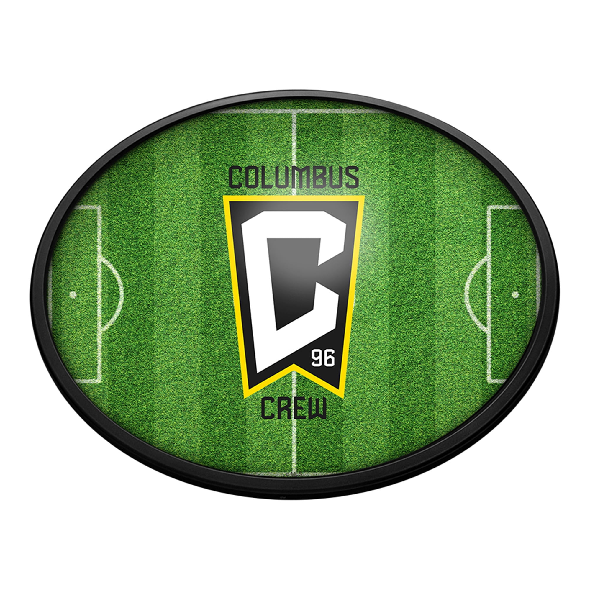Columbus Crew 18'' x 14'' Slimline Illuminated Field Oval Wall Sign ...