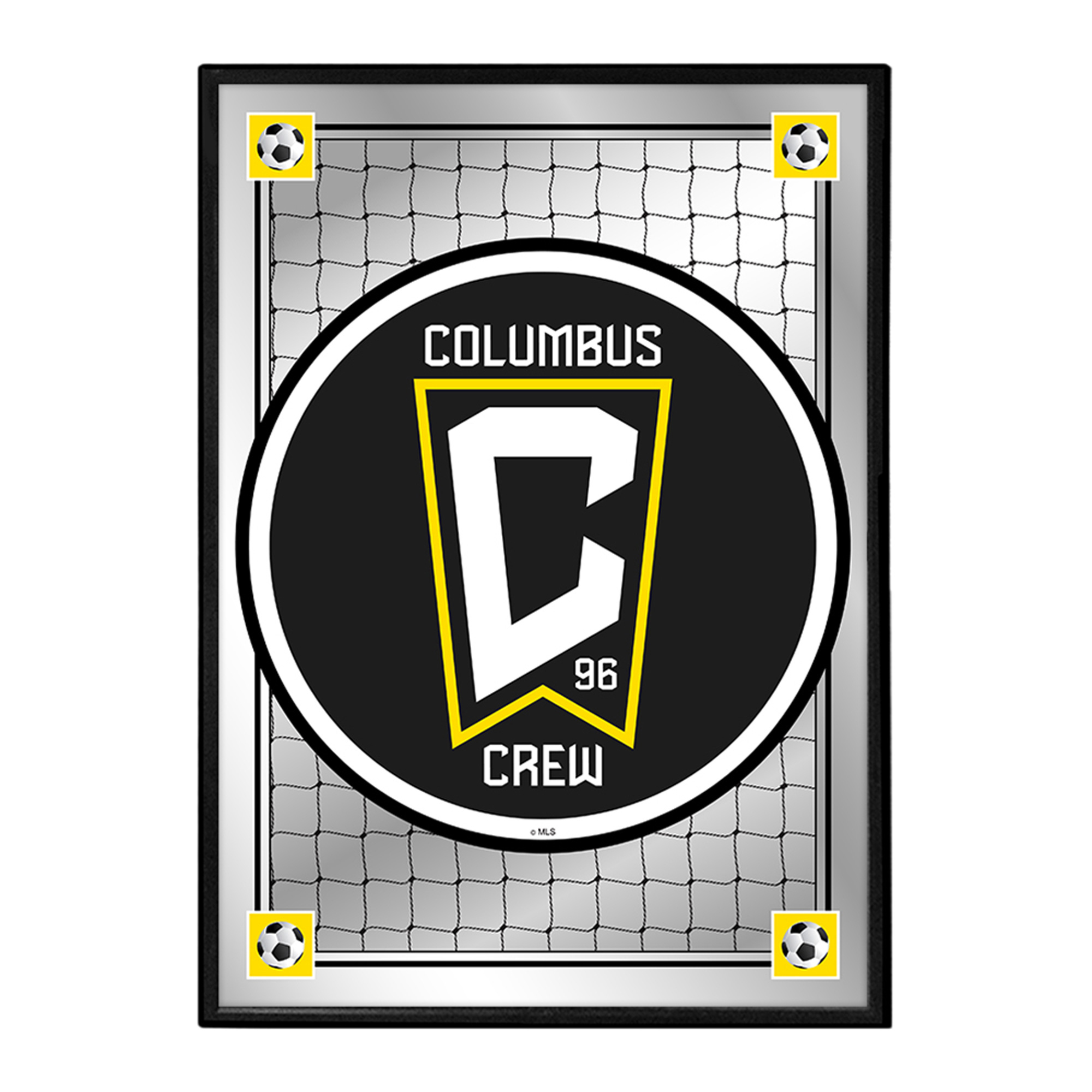 Columbus Crew 19" x 27" Framed Mirrored Wall Sign - Walmart.com