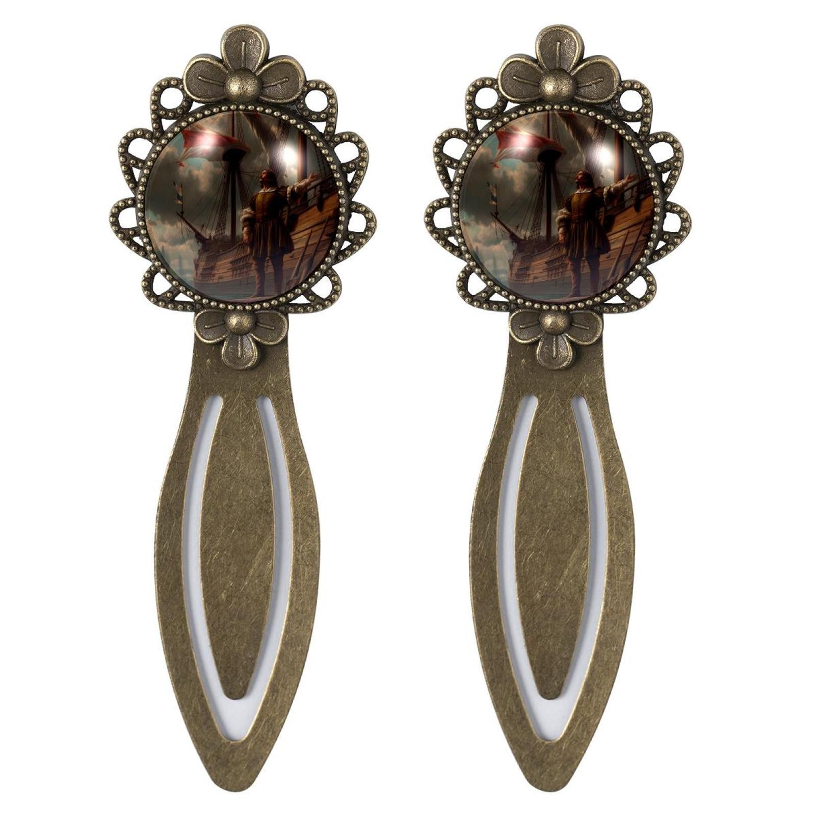 Columbus Day Book Marks: Vintage Copper-Colored Lace Bookmarks - Set of ...