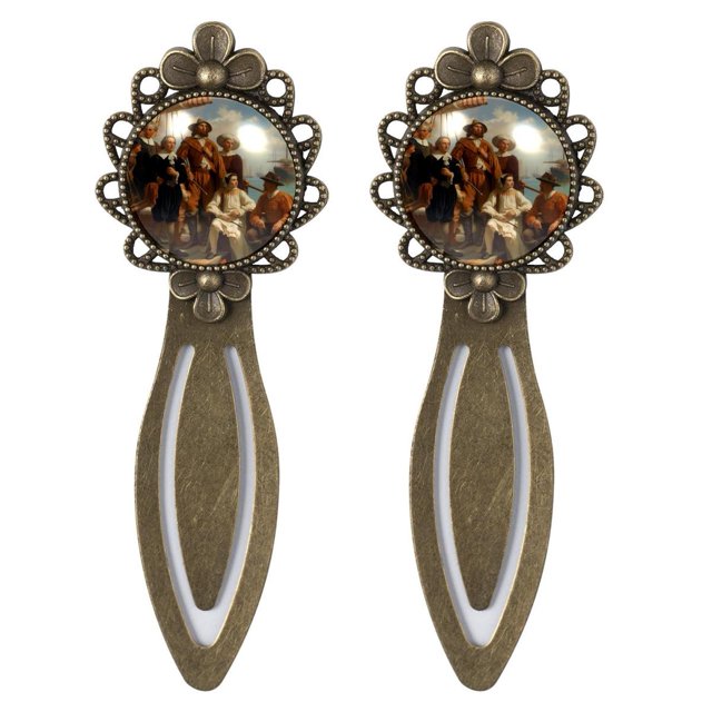 Columbus Day Bookmark Set: Vintage Copper-Colored Lace Bookmarks ...