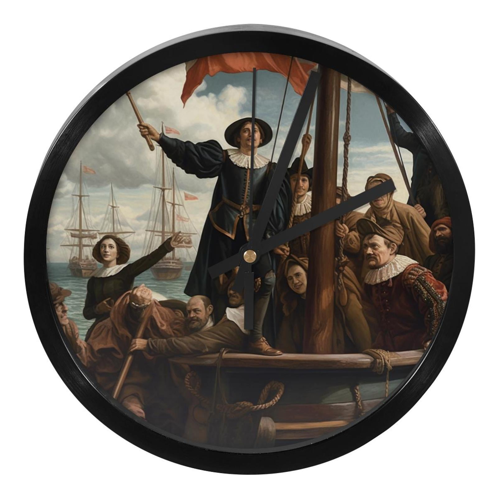 Columbus Day Mother's Day Decor Clocks - Elegant Wall Clock for Home ...