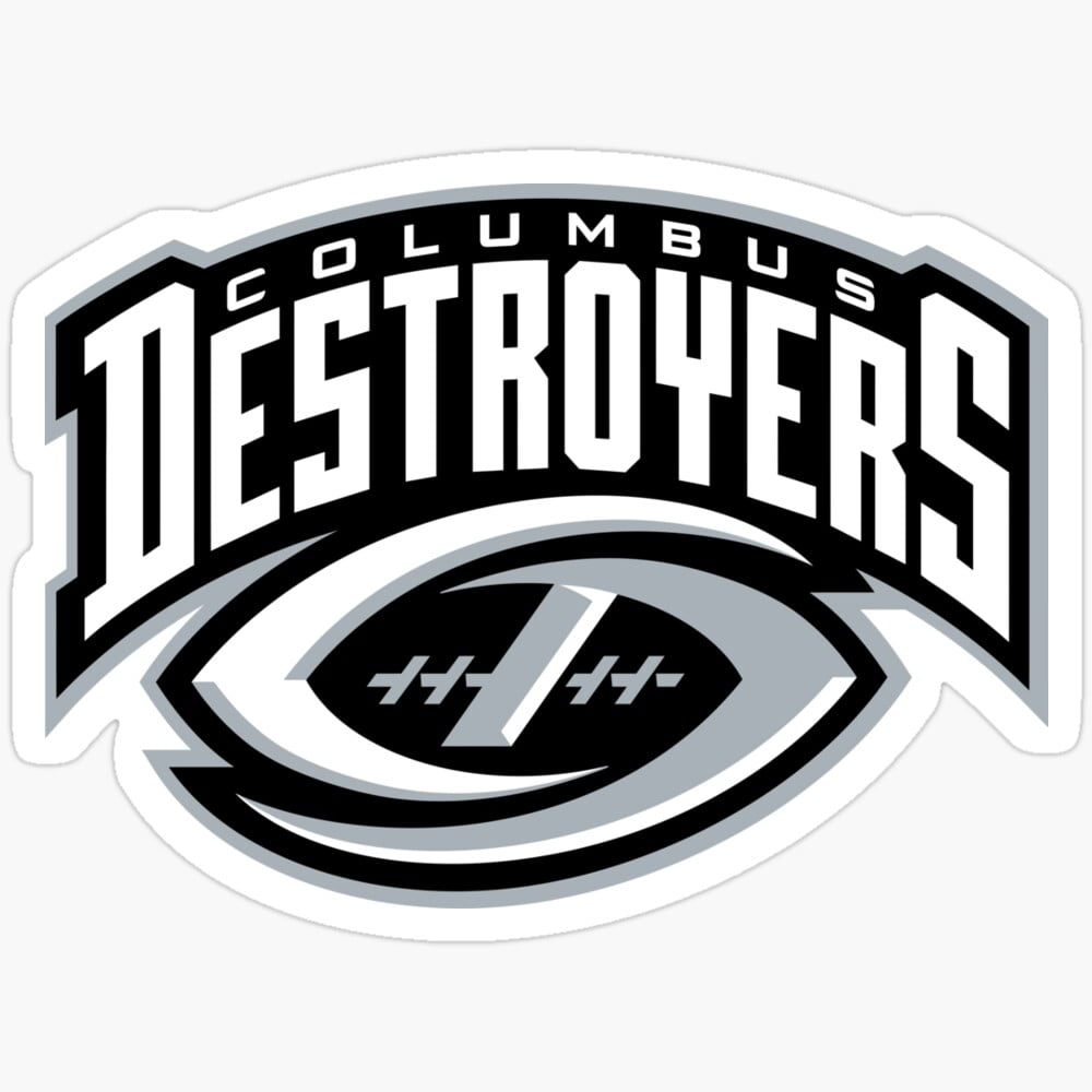 Columbus Destroyers Sticker Phone Decal Water Bottle Stickers Car ...