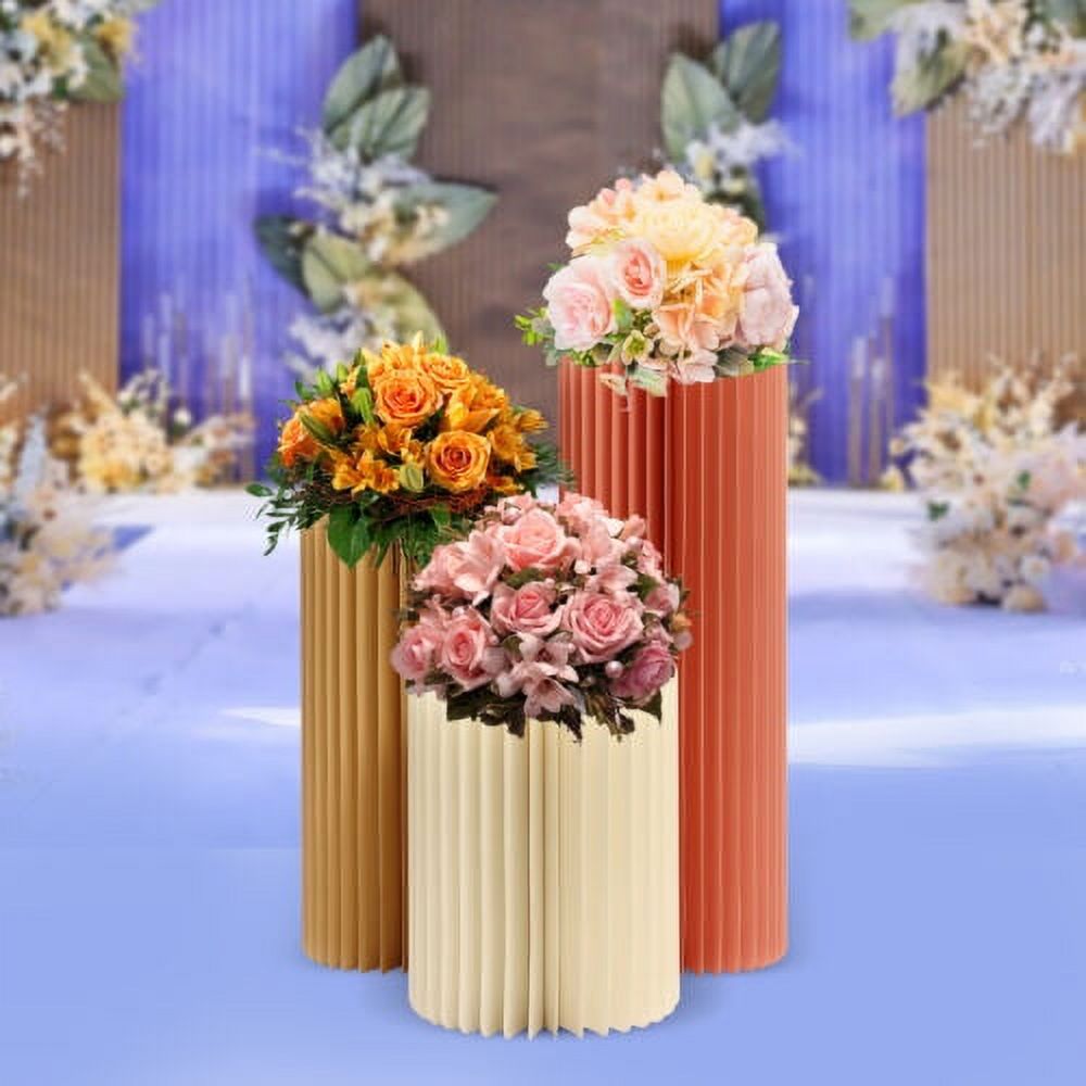 Column Display Stand Party Centerpiece Flower Folding Display Rack ...