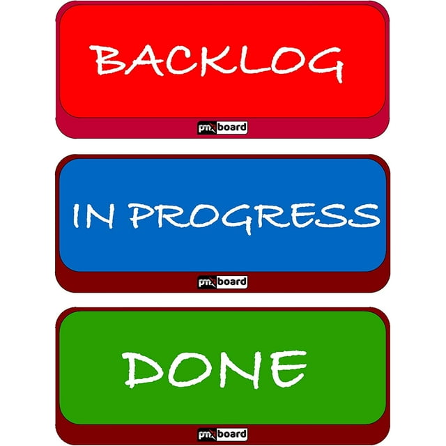 Column Headline Magnetic Kanban Cards for Kanban Board, Scrum Board and ...