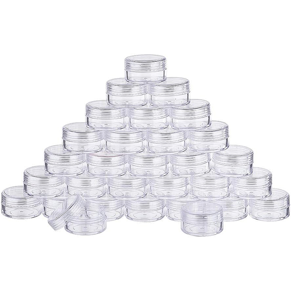 Column Plastic Bead Containers Clear 3.9x2.2cm 30pcs/set - Walmart.com