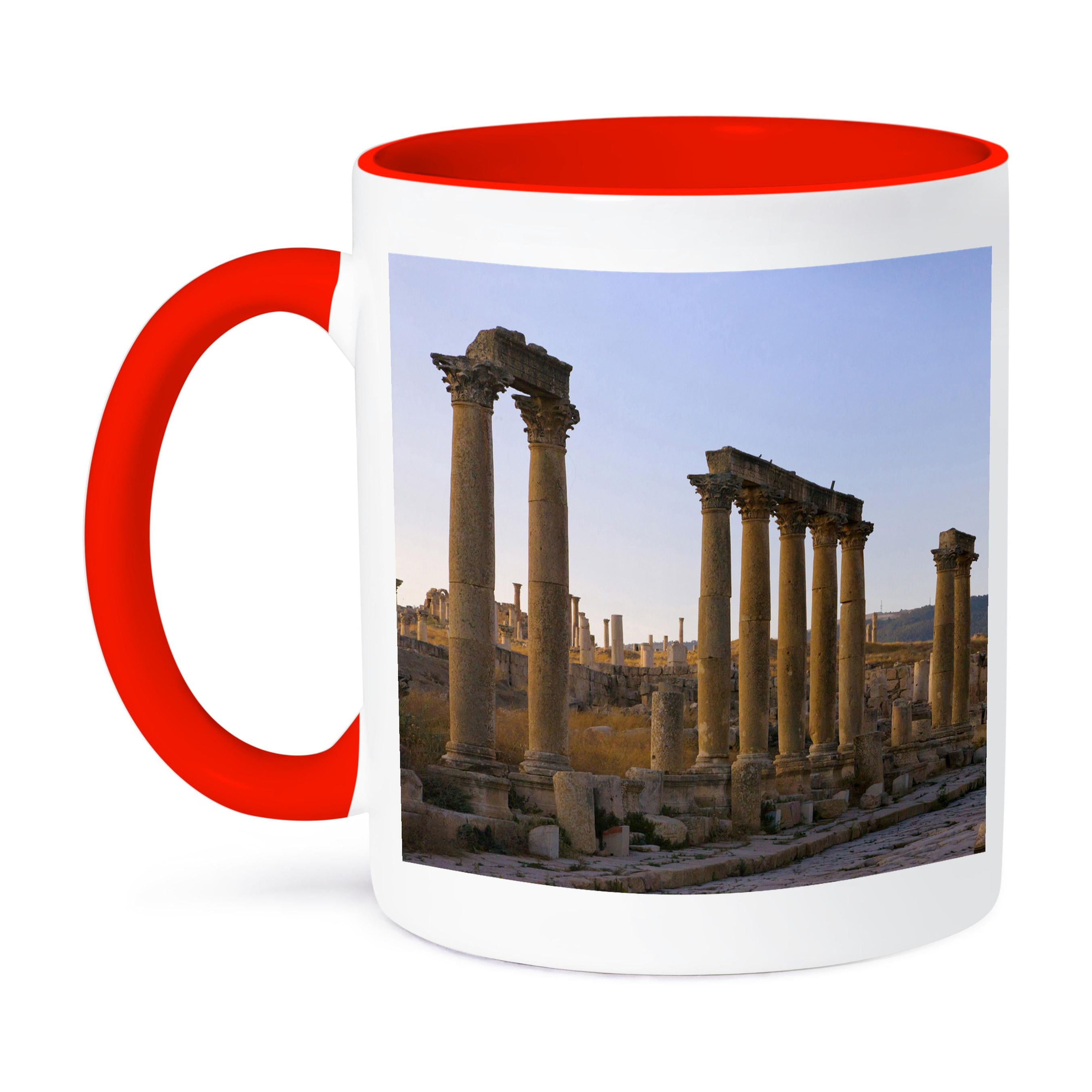 Column Street In Ancient Jerash Ruins, Amman, Jordan - As16 Ksu0021 ...
