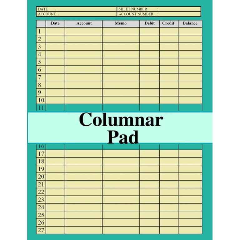 Blank General Ledger