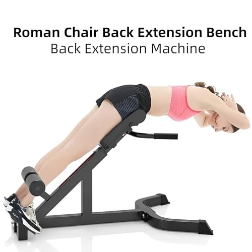 ComMax Roman Chair Back Hyperextension Adjustable Back Exercise Machine ...