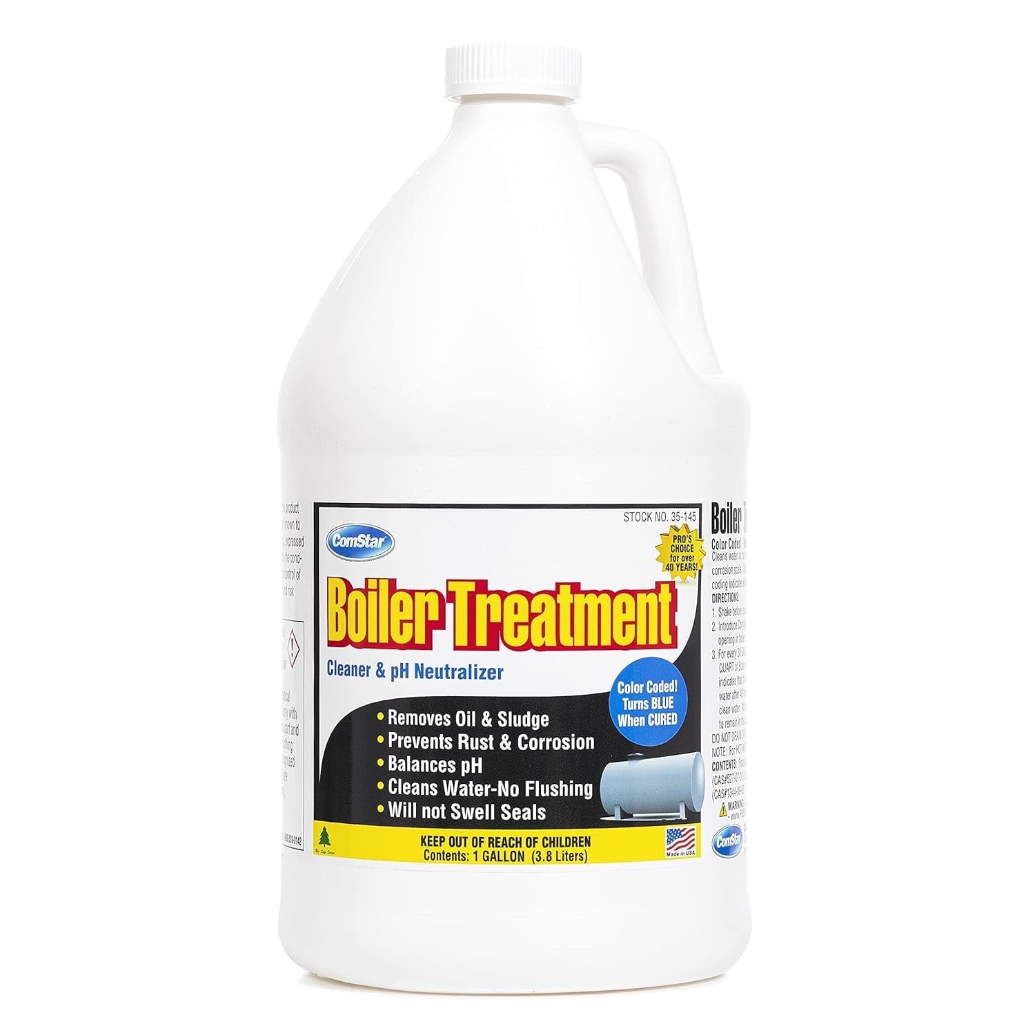 ComStar Boiler Treatment w/Blue Color Indicator, Boiler Water Cleaner ...