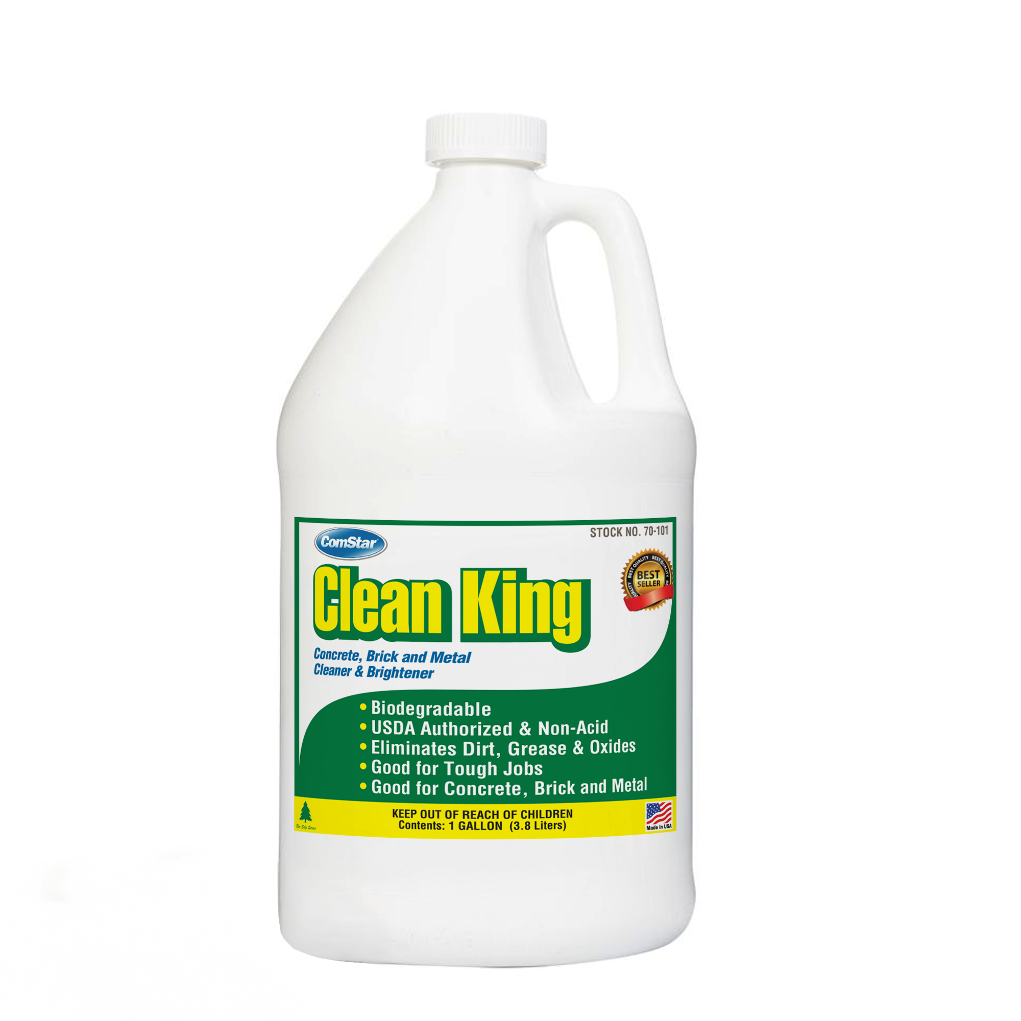 ComStar Clean King, Water Soluble Cleaner 1 Gallon, Heavy-Duty Surface ...