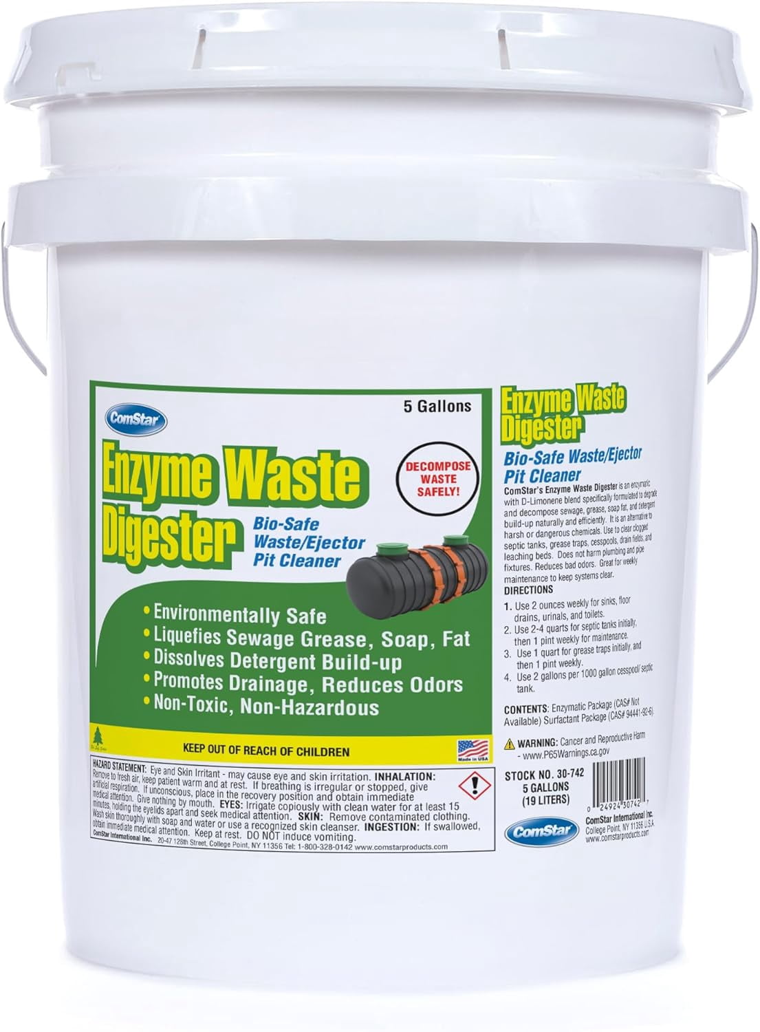 ComStar Enzyme Waste Digester, Professional Strength, Natural Enzymatic ...