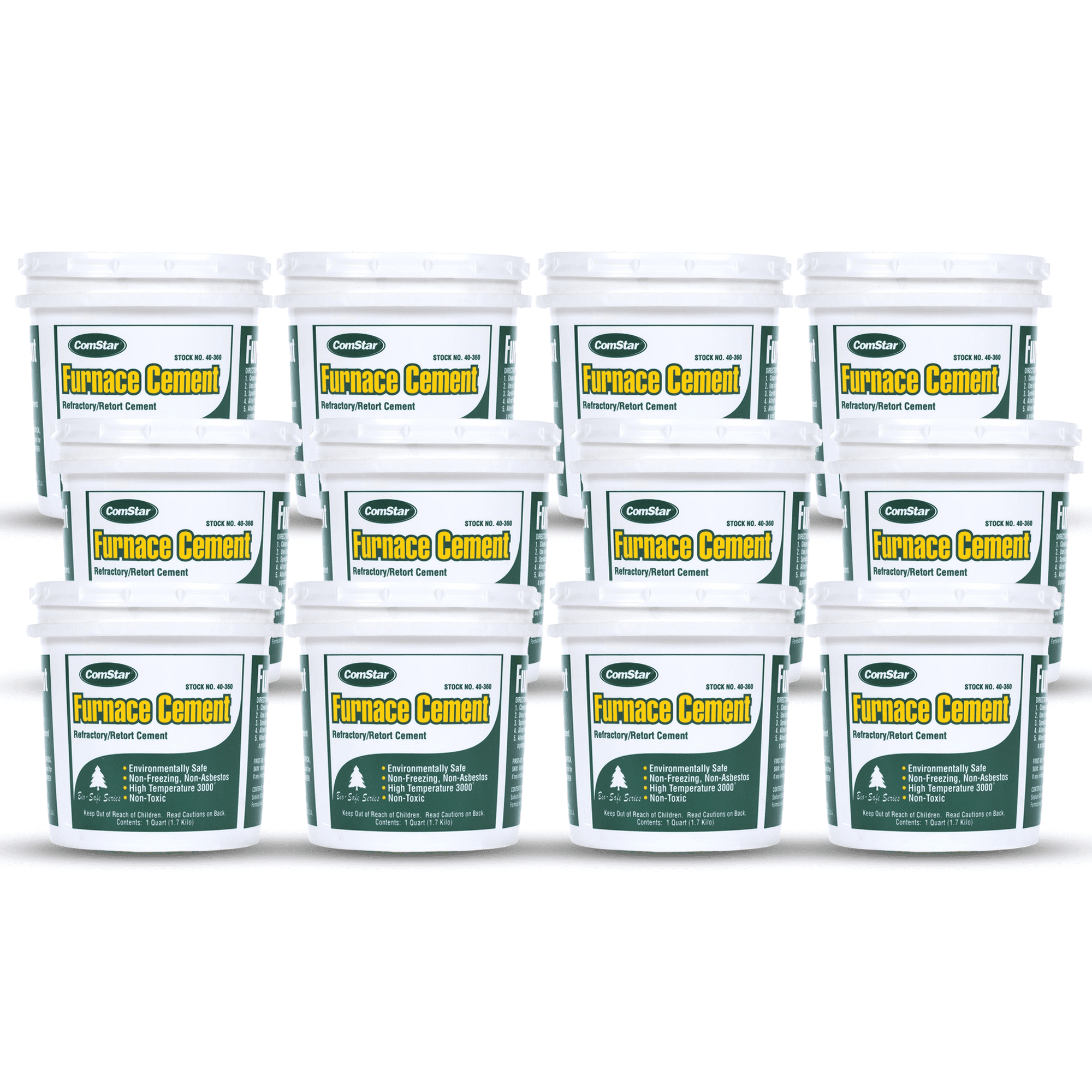 ComStar Furnace Cement, Ready-to-Use Refractory & Retort Cement, High ...