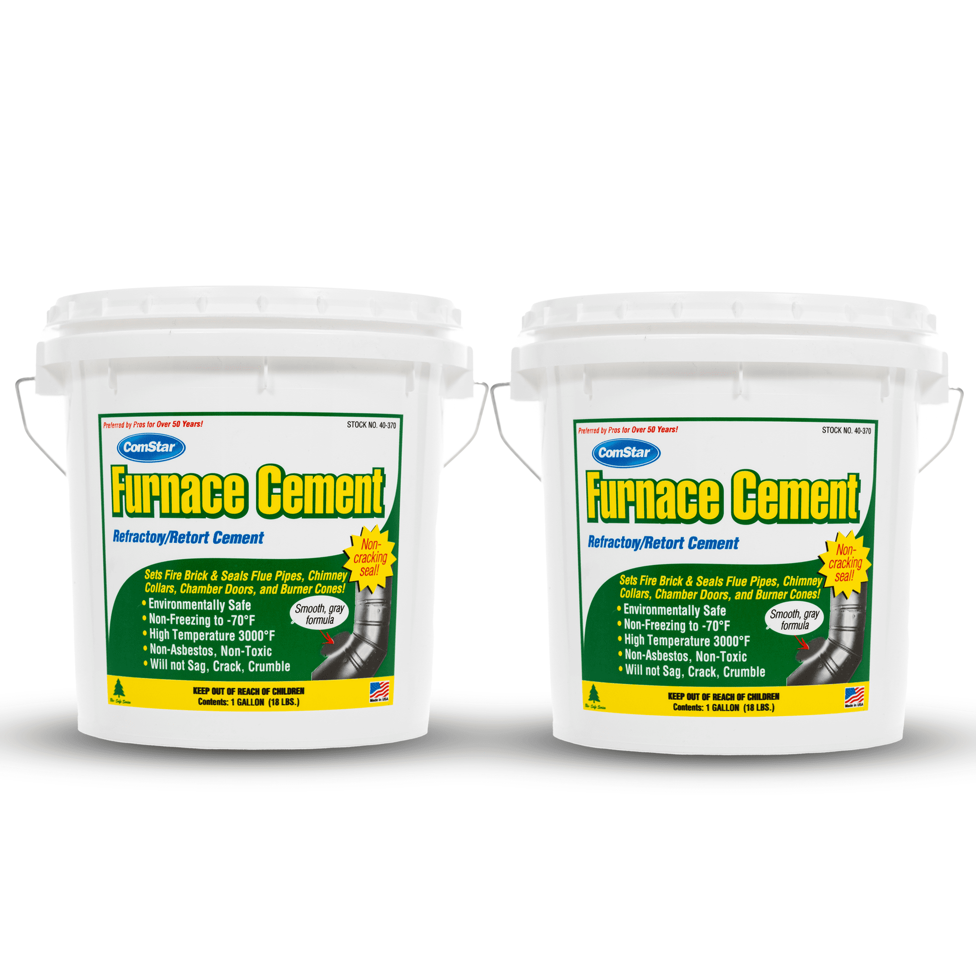 ComStar Furnace Cement, Ready-to-Use Refractory & Retort Cement, High ...